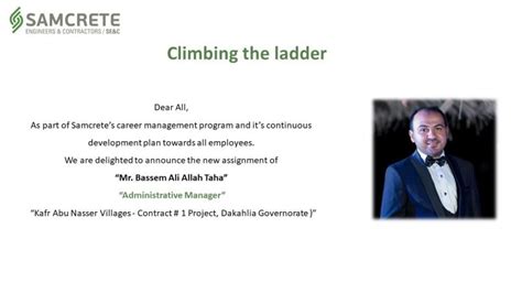 I Am So Proud To Be Promoted To Administrative Manager At Samcrete