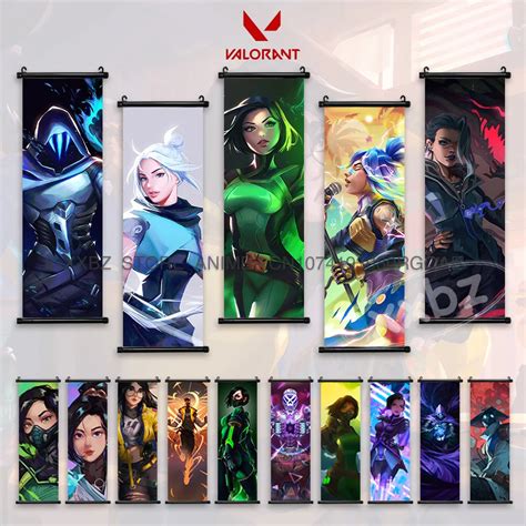 Valorant Hot Game Wall Art Canvas Painting Omen Pictures Viper Home