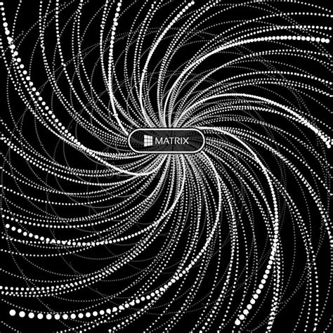 Abstract Science Or Technology Background Array With Dynamic Particles