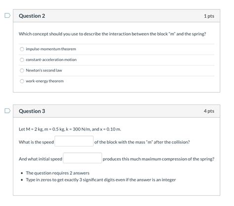 Solved You Give A Block Of Mass M Some Speed V It Chegg Com