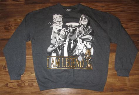 Bugs Bunny Bart Simpson Popeye Mario Adult Sweatsh Gem