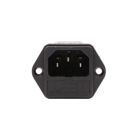 Ac Power Socket 3 Pin Male Plug Connector 10a 250v With Fuse Compartment Makers Electronics