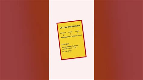 Master Python List Comprehension In Seconds 🚀 Python Tips And Tricks