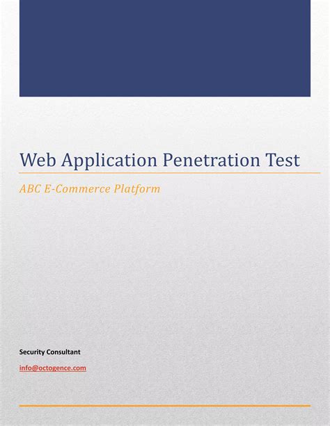 Web Pentest Sample Report Pdf
