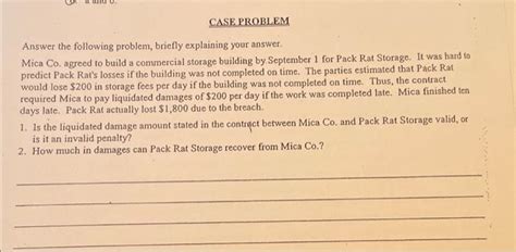 Solved CASE PROBLEM Answer The Following Problem Briefly Chegg