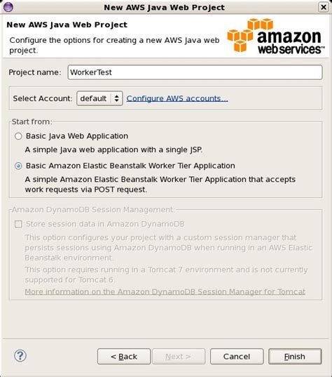 eclipse support for aws elastic beanstalk worker environment tiers