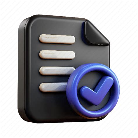 Approve Document File Paperwork Approval Documentation Records 3d