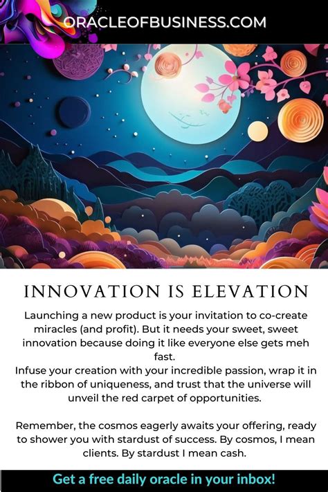 Innovation Is Elevation Oracle Of Business