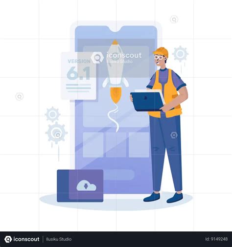 Upgrading System Illustration Free Download Design And Development Illustrations Iconscout