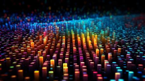 Premium Photo Data Light Background