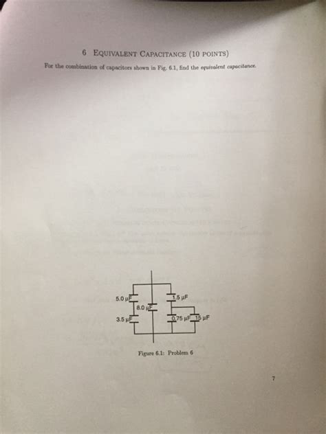 Solved EQUIVALENT CAPACITANCE POINTS For The Chegg Com