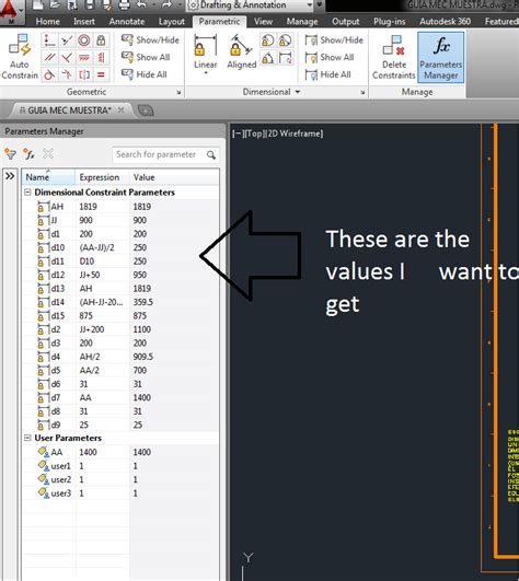 Get The Values Of The Parameters In A Form Autodesk Community