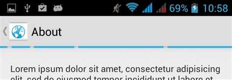 Android Progressbar Under Action Bar Stack Overflow