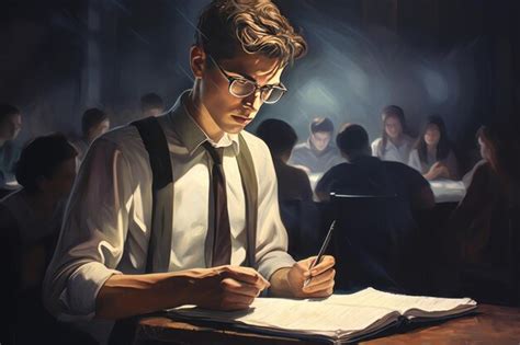 Premium Ai Image Enhancing Language Skills Exploring The Journey Of A Pupil At A Language School