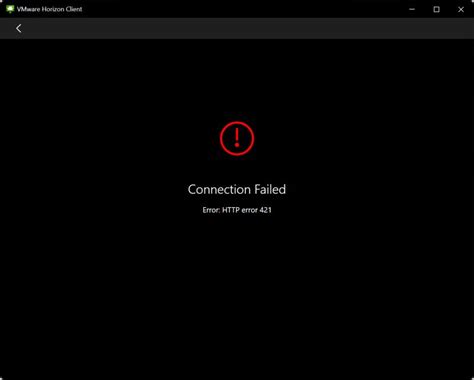 daniel simelka on linkedin vmware horizon returning 421 error