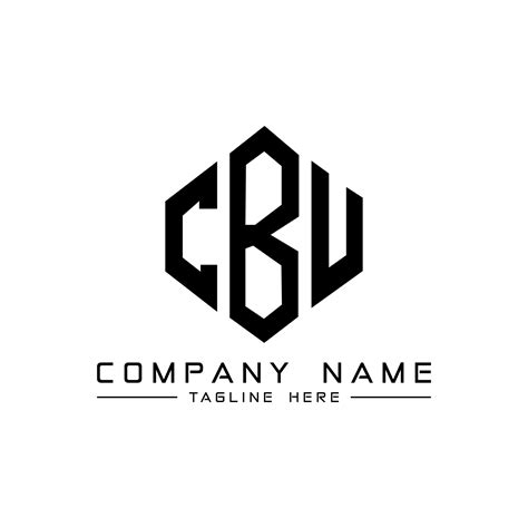Cbu Letter Logo Design With Polygon Shape Cbu Polygon And Cube Shape Logo Design Cbu Hexagon