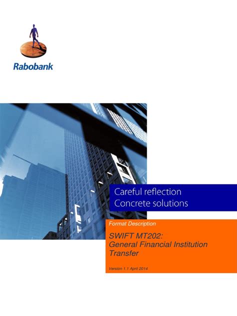 Formaatbeschrijving Mt202 Swift Fin Pdf Specification Technical