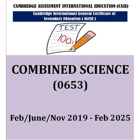 Igcse Past Year Papers Combined Science Paper 1 2 3 4 5 6 Shopee Malaysia