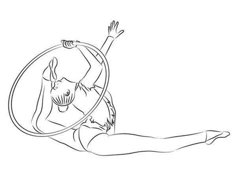 Раскраски Гимнасток 70 фото