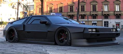 All Black Delorean Dmc 12 Needs To Go Back To The Murdered Out Future