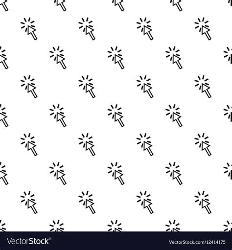 Cursor Arrow Is Pointing Pattern Simple Style Vector Image