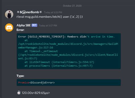 Bot Crashes With Uncatchable Error From Members Fetch Issue Discordjs Discord Js GitHub