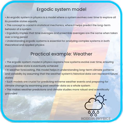 Ergodic System Model Efficiency Predictability And Dynamics