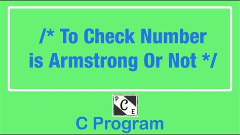 92 c program to to check whether a number is armstrong number or not youtube