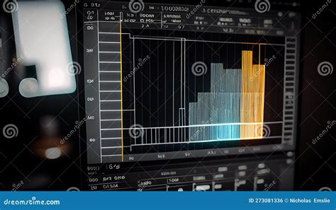 Digital High Tech Graph Background Stock Illustration Illustration Of