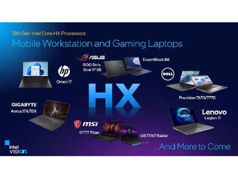 Intel Th Gen Core HX Processors For Gaming Laptops Launched In Core I Core I And Core I