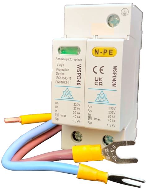 Surge Protection Unit With Forked Wire Kit Wspd240kit1 Power And Data Uk