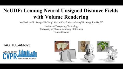 Cvpr 2023 Neudf Leaning Neural Unsigned Distance Fields With Volume