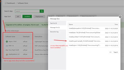 I Was Unable To Install Mariadb Aapanel Free Hosting Control Panel