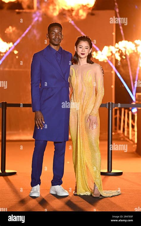 Mamoudou Athie And Leah Lewis Attending The Photocall For Elemental