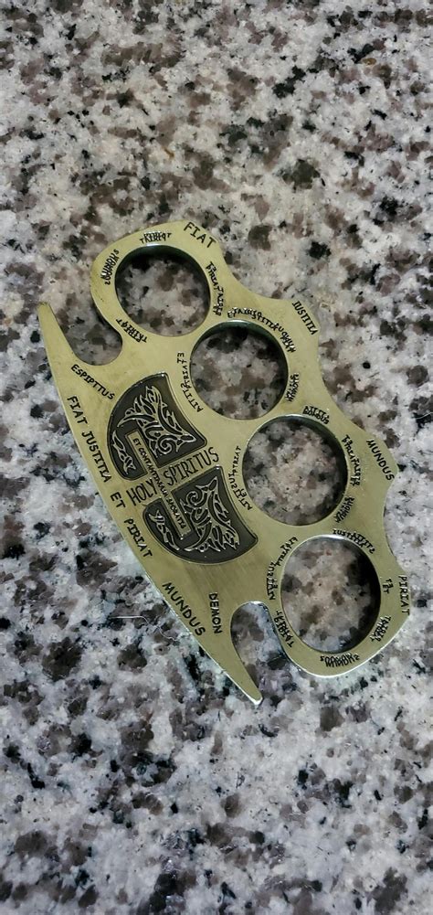 Constantine Brass Knuckles Holy Spiritus Paperweight 6 Colors Slash2gash