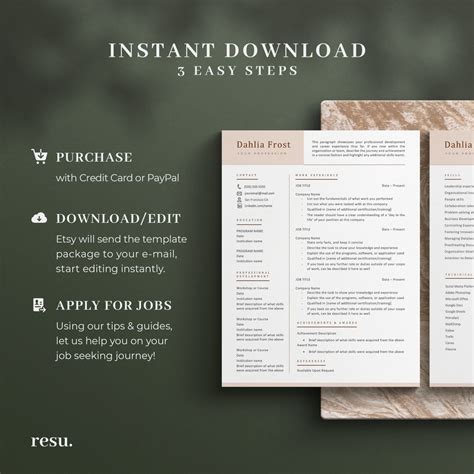 Cv Google Docs CV Templat Cv Template Word Resume Google Doc CV Template Modern CV Creative