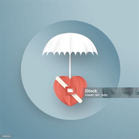 건강 보험의 개념에서 벡터 일러스트 레이 션 템플릿 디자인은 커버 웹 배너 포스터 슬라이드 프리 젠 테이 션을 위한 파스텔 파란색 배경에 있습니다 3d 종이 컷 스타일의