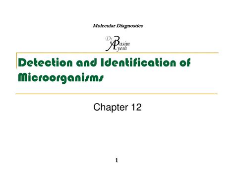 Ppt Detection And Identification Of Microorganisms Powerpoint Presentation Id 1109923