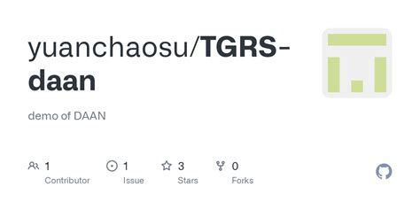 Github Yuanchaosu Tgrs Daan Demo Of Daan