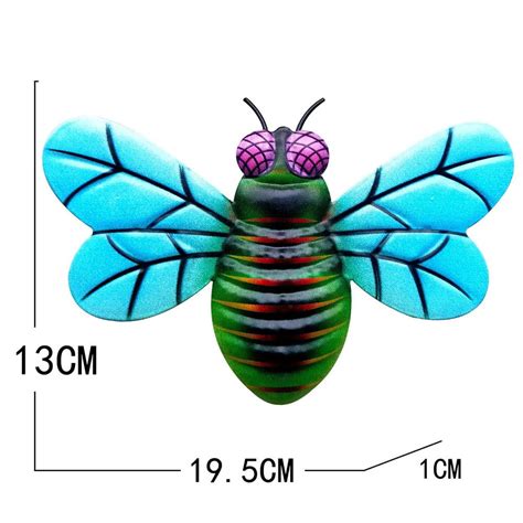 Metal Wall Art Metal Bee Wall Decor 3d Iron Bee Art Sculpture Hanging