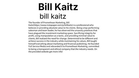 Bill Kaitz