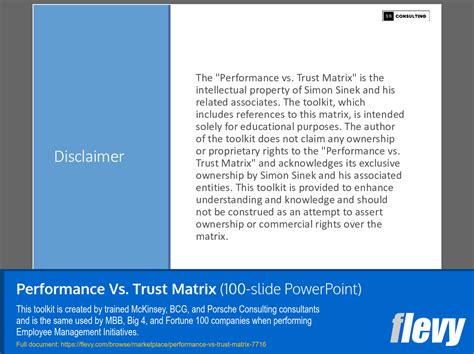 Performance Vs Trust Matrix PPT Slide Deck