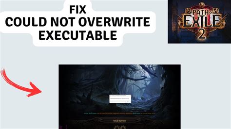 how to fix could not overwrite executable with new patch executable in