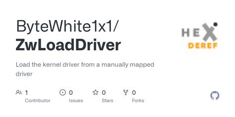 Github Bytewhite1x1zwloaddriver Load The Kernel Driver From A