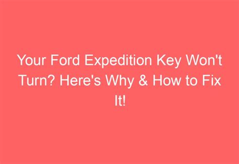 2017 Ford Expedition Sync Not Working: Here's the Fix! - AutomotiveGlory