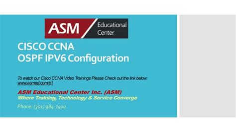 Cisco Ccna Ospf Ipv6 Configuration Pptx