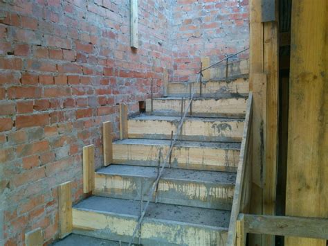 Устройство лестничных маршей в опалубке типа дока прямоугольных фото