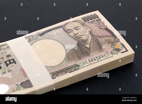 Japanese Yen 10000 Yen Bundle Of Bills The Banknotes Are Written As
