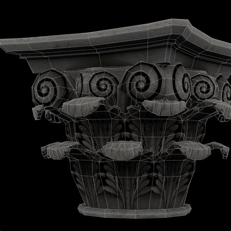 그리스 기둥 로우 폴리 3d 모델 70 Fbx Max Obj Free3d