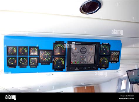 Inside a modern cruise ship bridge navigating in the ocean The Celebrity Eclipse Stock Photo - Alamy